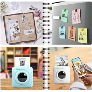 PAPERANG P1 Mini Pocket Printer BT Wireless Thermal Printer Portable Mobile Printer 200dpi for Photo Picture Receipt Memo Note Label Sticker Compatible with Android iOS Windows Mac