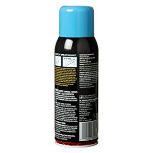 3M Safety Spray Mount Artist's Adhesive, One 10.25 Ounce Can (MMM6065), transparent, 3M6065