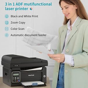 Pantum M6552NW All in One Laser Printer Scanner Copier with Auto Document Feeder, Wireless Multifunction Black and White Laser Printer, Black