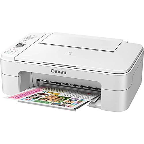 Canon PIXMA MG2521 All-in-One Hi-Speed USB Color Inkjet Printer - 3-in-1 Print, Scan, and Copy for Home Business Office, Up to 4800 x 600 Resolution, Auto Scan Mode, White, BROAGE Printer Cable