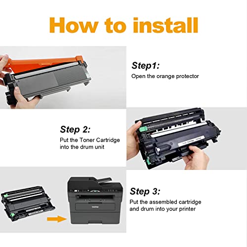 GALADA Compatible Toner Cartridge Replacement for Brother TN-730 TN730 TN-760 TN760 for MFC-L2710DW MFC-L2730DW MFC-L2750DW DCP-L2550DW HL-L2350DW HL-L2370DW HL-L2390DW HL-L2395DW Printer (2 Black)