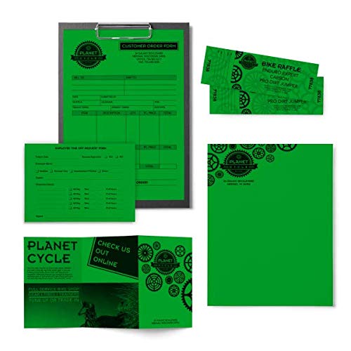 Neenah Astrobrights Color Paper, 8.5” x 11”, 24 lb/89 GSM, Gamma Green, 500 Sheets (21548)