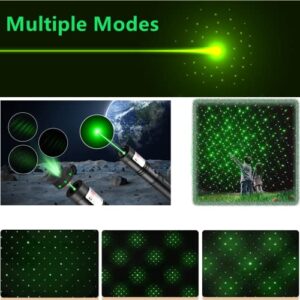 AULKERY Green Laser Pointer High Power, Strong Laser Pointer High Power, 10000 Feet Long Range Laser Pointer with Star Cap for Projecto Presentations