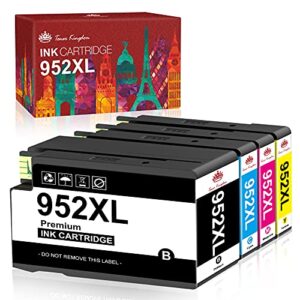 toner kingdom remanufactured ink-cartridge replacement for 952 xl 952xl ink cartridges for officejet 8700 8702 8710 8730 7740 8720 8210 8216 8745 7720 8200 8736 8734 printer ink(4-pack)