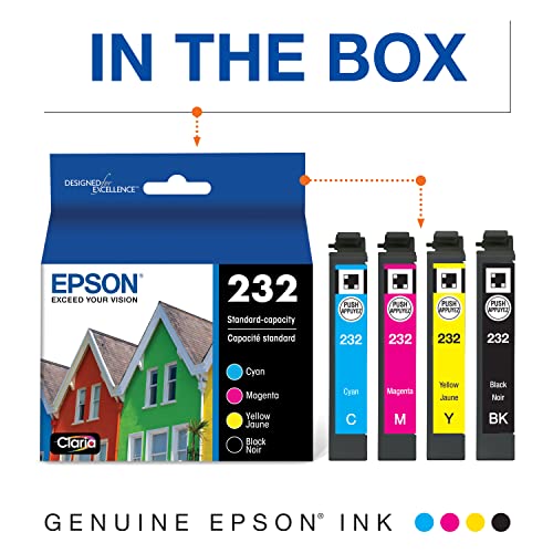 Epson T232 Black and Color Combo Ink Cartridges, Standard Capacity