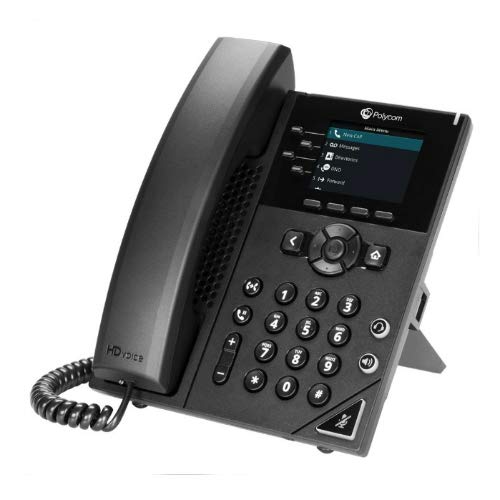 Polycom VVX 250 Business IP Desk Phone with Color Display - Four Lines