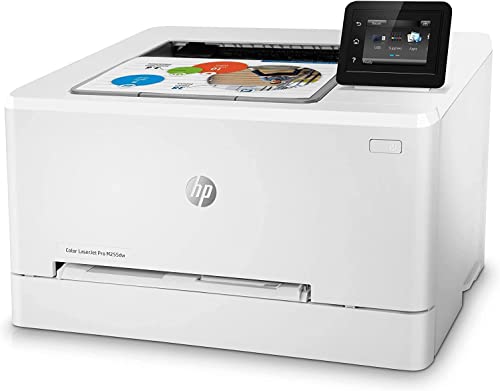 HP Color Laserjet Pro M255dw Single-Function Wireless Laser Printer, White - Print only - 2.7" Color Touchscreen, 22 ppm, 600 x 600 dpi, 8.5 x 14, Auto Duplex Printing, Ethernet