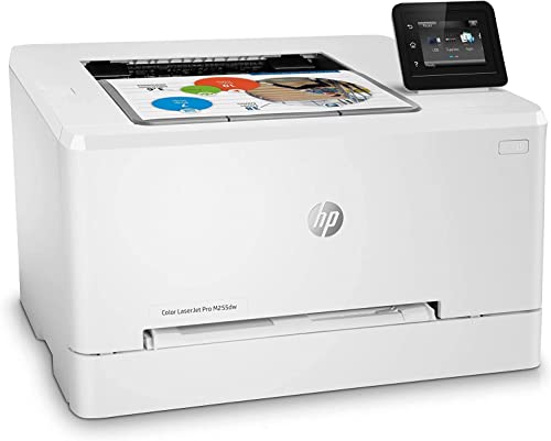 HP Color Laserjet Pro M255dw Single-Function Wireless Laser Printer, White - Print only - 2.7" Color Touchscreen, 22 ppm, 600 x 600 dpi, 8.5 x 14, Auto Duplex Printing, Ethernet