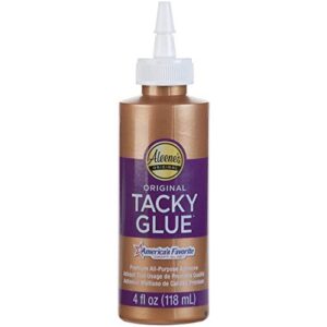 Aleene's Original Tacky Glue Craft Glue - 4Ounce, Tacky Glue, Quick Dry Tacky Glue for Crafts, Paper, Felt, Wood, Foam, Fabric - All Purpose Precision Craft Glue, Pixiss Wooden Art Dotting Stylus Pens