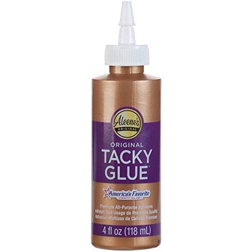 Aleene's Original Tacky Glue Craft Glue - 4Ounce, Tacky Glue, Quick Dry Tacky Glue for Crafts, Paper, Felt, Wood, Foam, Fabric - All Purpose Precision Craft Glue, Pixiss Wooden Art Dotting Stylus Pens