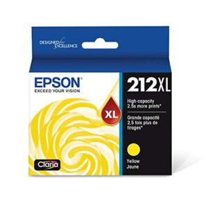 epson t212 claria -ink high capacity yellow -cartridge (t212xl420-s) for select epson expression and workforce printers