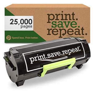 print.save.repeat. lexmark 56f1u00 ultra high yield remanufactured toner cartridge for ms521, ms621, ms622, mx521, mx522, mx622 laser printer [25,000 pages]