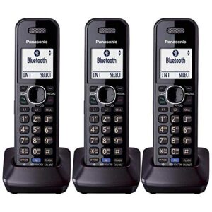 panasonic kxtga950b dect 6.0 handset 2-line landline cordless expansion handset (3-pack)