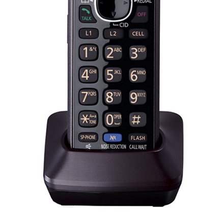 Panasonic KXTGA950B Dect 6.0 Handset 2-Line Landline Cordless Expansion Handset (3-Pack)