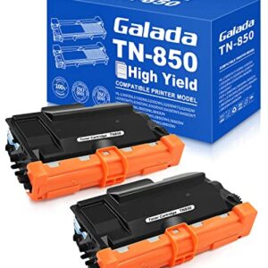 GALADA Compatible Toner Cartridge Replacement for Brother TN850 TN-850 TN820 TN-820 TN-880 for Brother HL-L6200DW HL-L6200DWT MFC-L5850DW MFC-L5900DW L5200DW L5700DW Printer (Black High Yield 2 Pack)