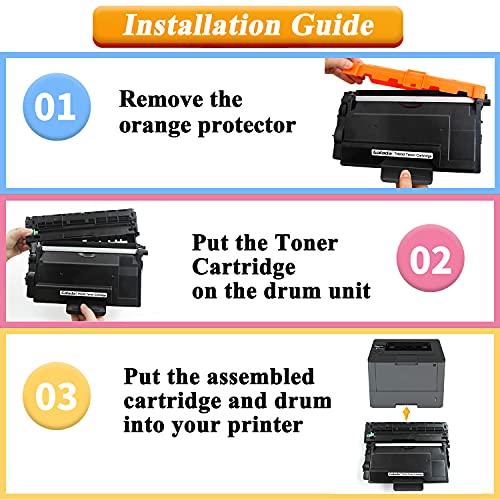 GALADA Compatible Toner Cartridge Replacement for Brother TN850 TN-850 TN820 TN-820 TN-880 for Brother HL-L6200DW HL-L6200DWT MFC-L5850DW MFC-L5900DW L5200DW L5700DW Printer (Black High Yield 2 Pack)