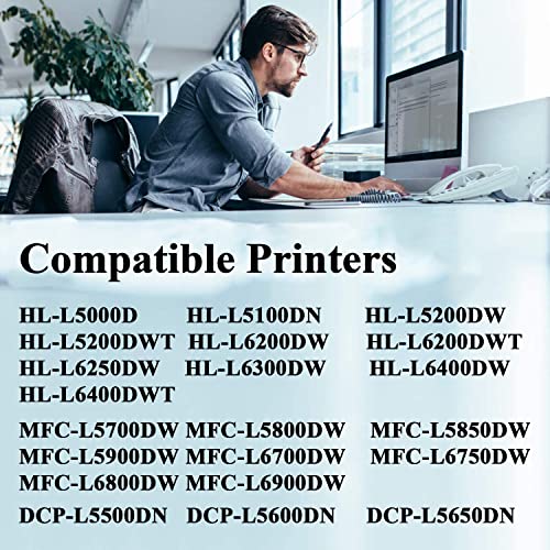 GALADA Compatible Toner Cartridge Replacement for Brother TN850 TN-850 TN820 TN-820 TN-880 for Brother HL-L6200DW HL-L6200DWT MFC-L5850DW MFC-L5900DW L5200DW L5700DW Printer (Black High Yield 2 Pack)