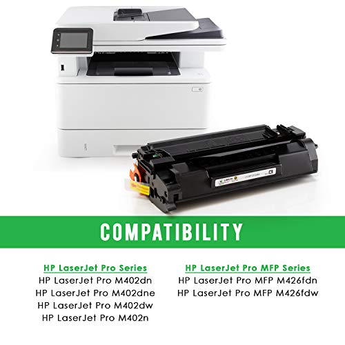 LINKYO Compatible Toner Cartridge Replacement for HP 26A CF226A (Black, 2-Pack)