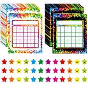 66 pack classroom incentive chart in 2 designs with 2024 star stickers for classroom teaching or family using