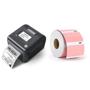 polono label printer, pl420 4×6 thermal printer, high-speed shipping label printer, commercial direct thermal printer, 2.25”x1.25” direct thermal label, perforated sticker labels