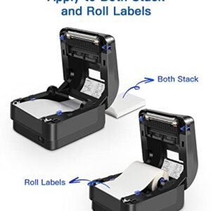 POLONO Label Printer, PL420 4x6 Thermal Printer, High-Speed Shipping Label Printer, Commercial Direct Thermal Printer, 2" Red Circle Thermal Sticker Labels, Self-Adhesive Stickers Labels