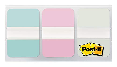 Post-it Durable Tabs, 36/pack, 24/case, 1 in Wide, Gradient Blue, Pink, Clear (686-GRDNT)