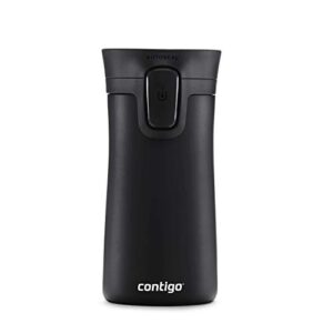 contigo pinnacle vacuum-insulated stainless steel travel mug with autoseal lid, 10oz black