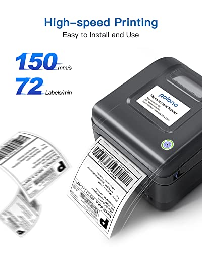 POLONO Label Printer, PL420 4x6 Thermal Printer, High-Speed Shipping Label Printer, Commercial Direct Thermal Printer, 2" x 1" Direct Thermal Label, Self-Adhesive Address Shipping Thermal Label