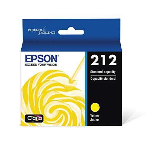 EPSON T212 Claria -Ink Standard Capacity Yellow -Cartridge (T212420-S) for Select Epson Expression and Workforce Printers