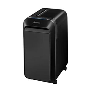 fellowes lx22m 20 sheet p-4 micro-cut, heavy duty paper shredder for office, 100% jam proof (black)