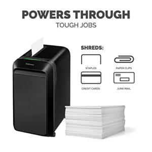 Fellowes LX22M 20 Sheet P-4 Micro-Cut, Heavy Duty Paper Shredder for Office, 100% Jam Proof (Black)