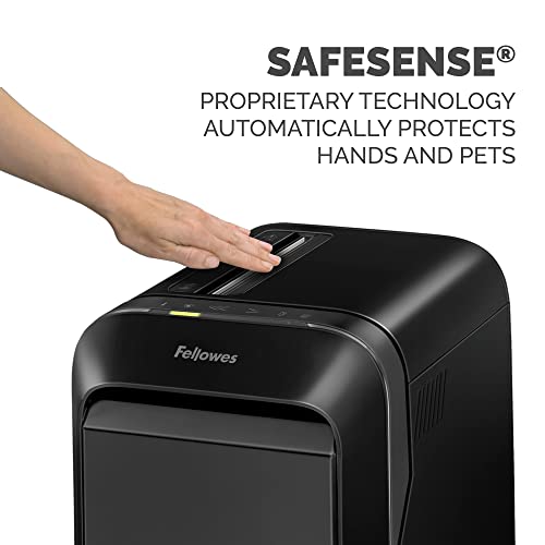 Fellowes LX22M 20 Sheet P-4 Micro-Cut, Heavy Duty Paper Shredder for Office, 100% Jam Proof (Black)