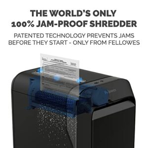 Fellowes LX22M 20 Sheet P-4 Micro-Cut, Heavy Duty Paper Shredder for Office, 100% Jam Proof (Black)