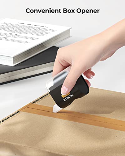 MUNBYN Identity Theft Protection Roller Stamp with a Box Opener, Shipping Label Printer