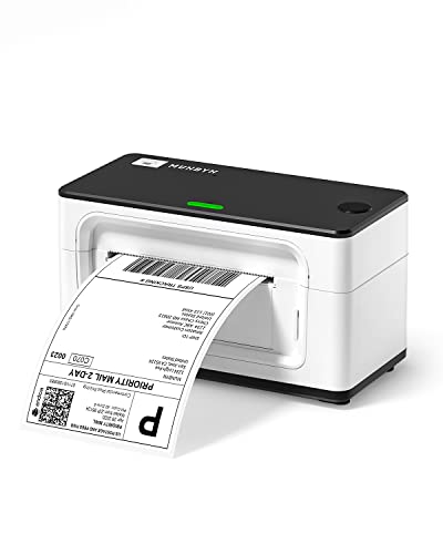 MUNBYN Identity Theft Protection Roller Stamp with a Box Opener, Shipping Label Printer