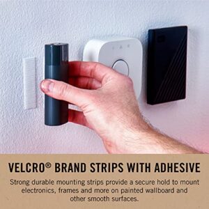 VELCRO Brand ECO Collection | 24 Sets | Stick'EM Hanging Strips with Adhesive | Easy Mounting | 2-1/2in x 3/4in, White with Sticky Back