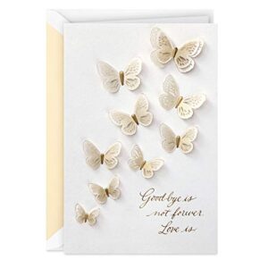 hallmark signature sympathy card (butterflies)