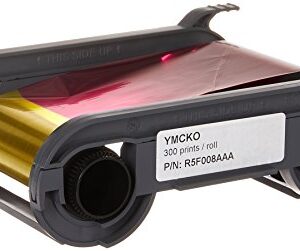 Evolis Consumables, YMCKO Color Ribbon, Primacy Compatible, 300 Prints 1 Roll R5F008AAA