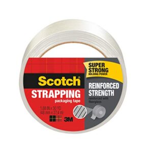 scotch reinforced strength shipping strapping tape, 1.88″x 30 yd., 1 roll/pack (8950-30)