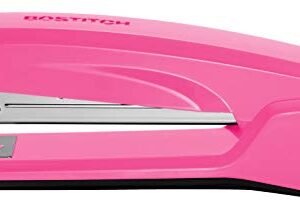 Bostitch Office Ascend 3 in 1 Stapler Integrated Remover & Staple Storage, 420 Staples Included, 20 Sheet Capacity, Lightweight, Pink