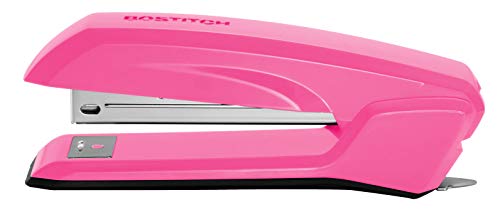 Bostitch Office Ascend 3 in 1 Stapler Integrated Remover & Staple Storage, 420 Staples Included, 20 Sheet Capacity, Lightweight, Pink