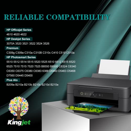 Kingjet Compatible 564 Ink Cartridge Replacement for HP 564 564 XL, (12 Combo Pack with Photo Black) for Photosmart 5520 6510 6520 7520 7525 Premium C309A C410A DeskJet 3520 3522