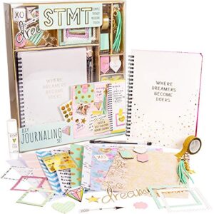 stmt d.i.y. dreamers become doers journaling set, stationery set, bullet journal kit, journaling kit, journals for teen girls, diy journal set for girls ages – 8+