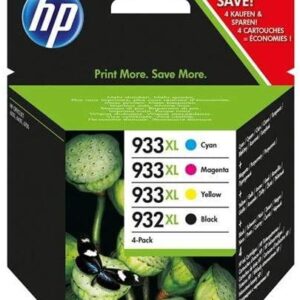 HP 932XL- Black 933XL-Yellow 933XL- Cyan 933XL - Magenta Combo Pack