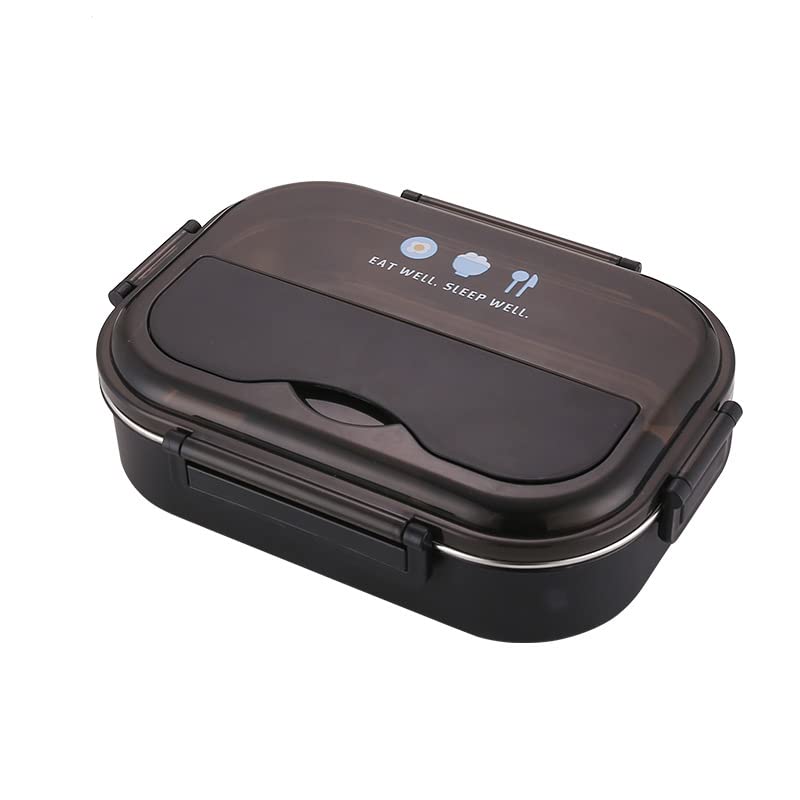 Tinaforld 304 Stainless Steel Thermal Lunch Box Leakproof Food Storage Containers, Bento Box for Adults,Men,Women