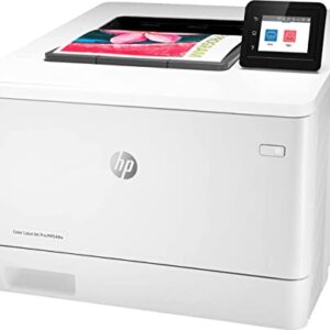 HP Color Laserjet Pro M454dw Wireless Laser Printer, Double-Sided, Mobile Printing, 28 ppm, 250-Sheet, Built-in Wi-Fi, Security Features, Bundle with JAWFOAL Printer Cable