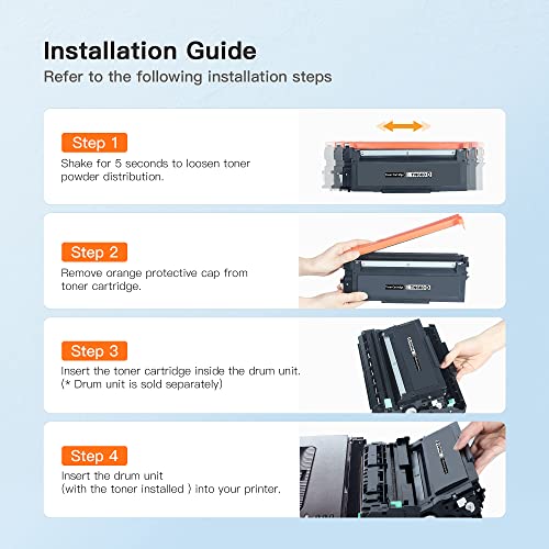 E-Z Ink (TM) Compatible Toner Cartridge & Drum Unit Replacement for Brother TN660 TN630 DR630 High Yield to use with HL-L2380DW HL-L2300D HL-L2340DW MFC-L2680W MFC-L2740DW Printer (Black, 3 Pack)