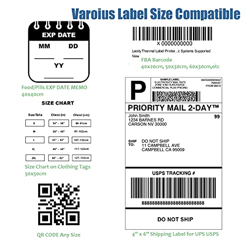 Leoity Thermal Label Printer, Shipping Label Printer for UPS, USPS, USB Connected Commercial Direct Label Maker Compatible with Shopify, Ebay, Amazon&Etsy-Windows&Mac Systems Supported (Not Bluetooth)