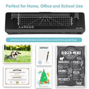 Laminator,A3/A4/A5/A6 Laminator Machine 11x17,90s Fast Warm-Up,4 in 1 Laminating Machine with Cutter,Protractor,Corner Rounder,Thermal Laminator with 20 Laminating Pouches for Home Office School Use