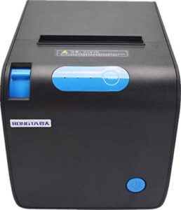 80mm pos thermal receipt printer – usb serial ethernet port pos thermal receipt printer compatible 80mm thermal paper rolls – 250mm/sec high-speed printing with esc/pos print commands (black)